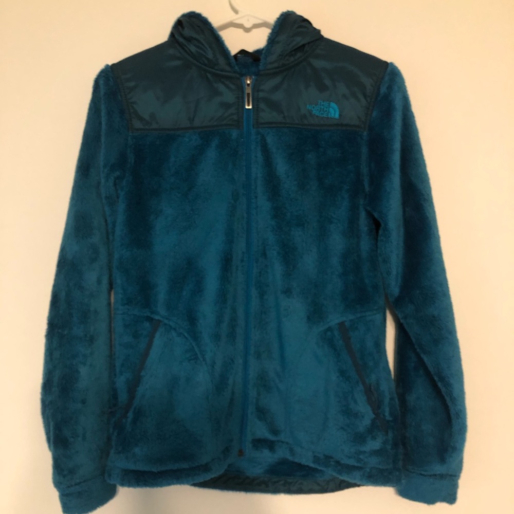 North Face Fuzzy Hooded Jacket - Gem